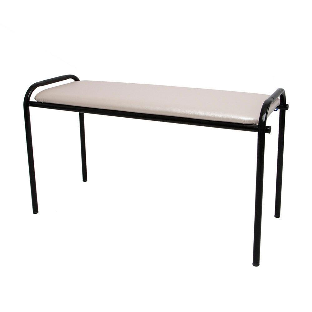 Банкетка-скамья напольная в прихожую 94,5х53,5х35,5 см, бежевый на искре