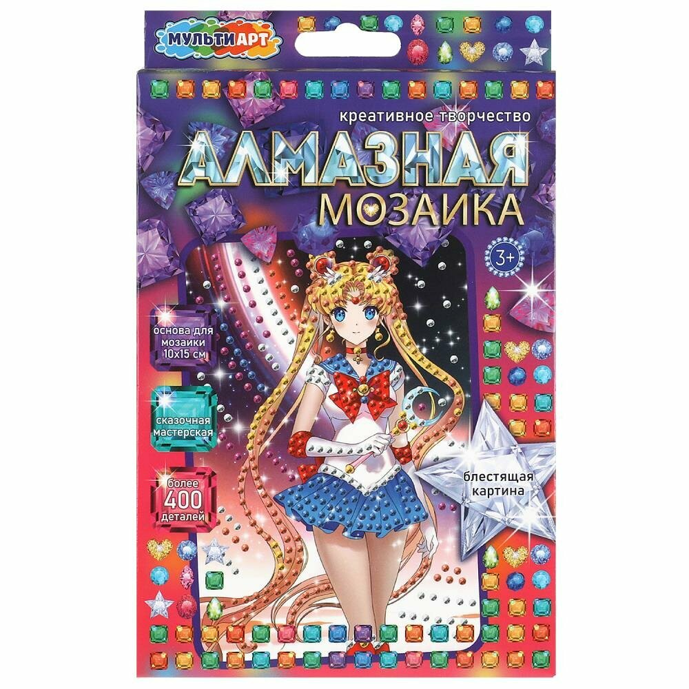 Алмазная мозаика 10х15 см. волшебная девочка MultiArt AM10X15-SALMO (50)