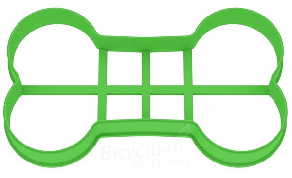 Выемка для теста Косточка 12,4х7 см. (Набор из 4 шт.)