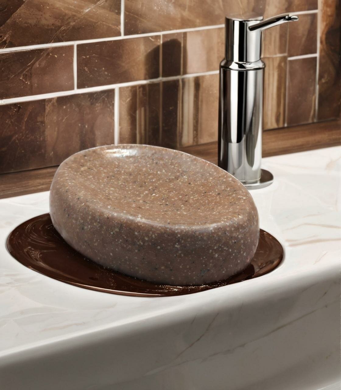 Мыльница кофейная из камня