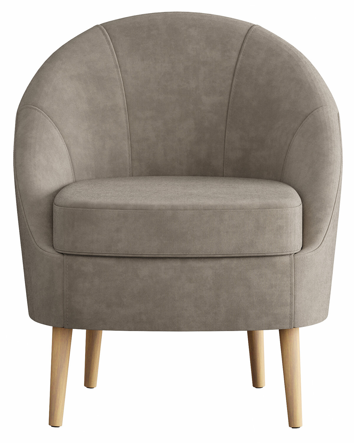 Кресло Комо модель 005, с деревянными ножками, велюр Вивальди 5