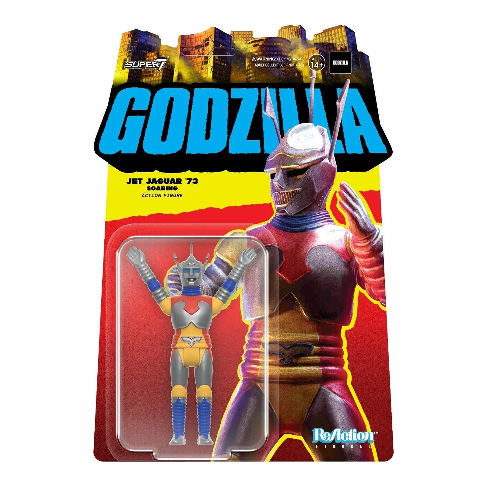 Super7 Toho Godzilla Jet Jaguar 73 Soaring ReAction Figures / Фигурки Годзиллы. предметы Коллекционирования