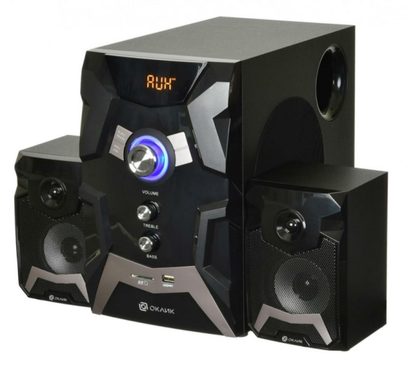 Колонки Оклик OK-441 2.1 черный 50Вт BT