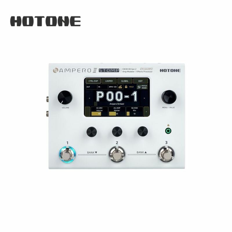Hotone Ampero II stomp Мультиэффектная гитарная педаль Электрогитара Педаль усилителя электрических басов