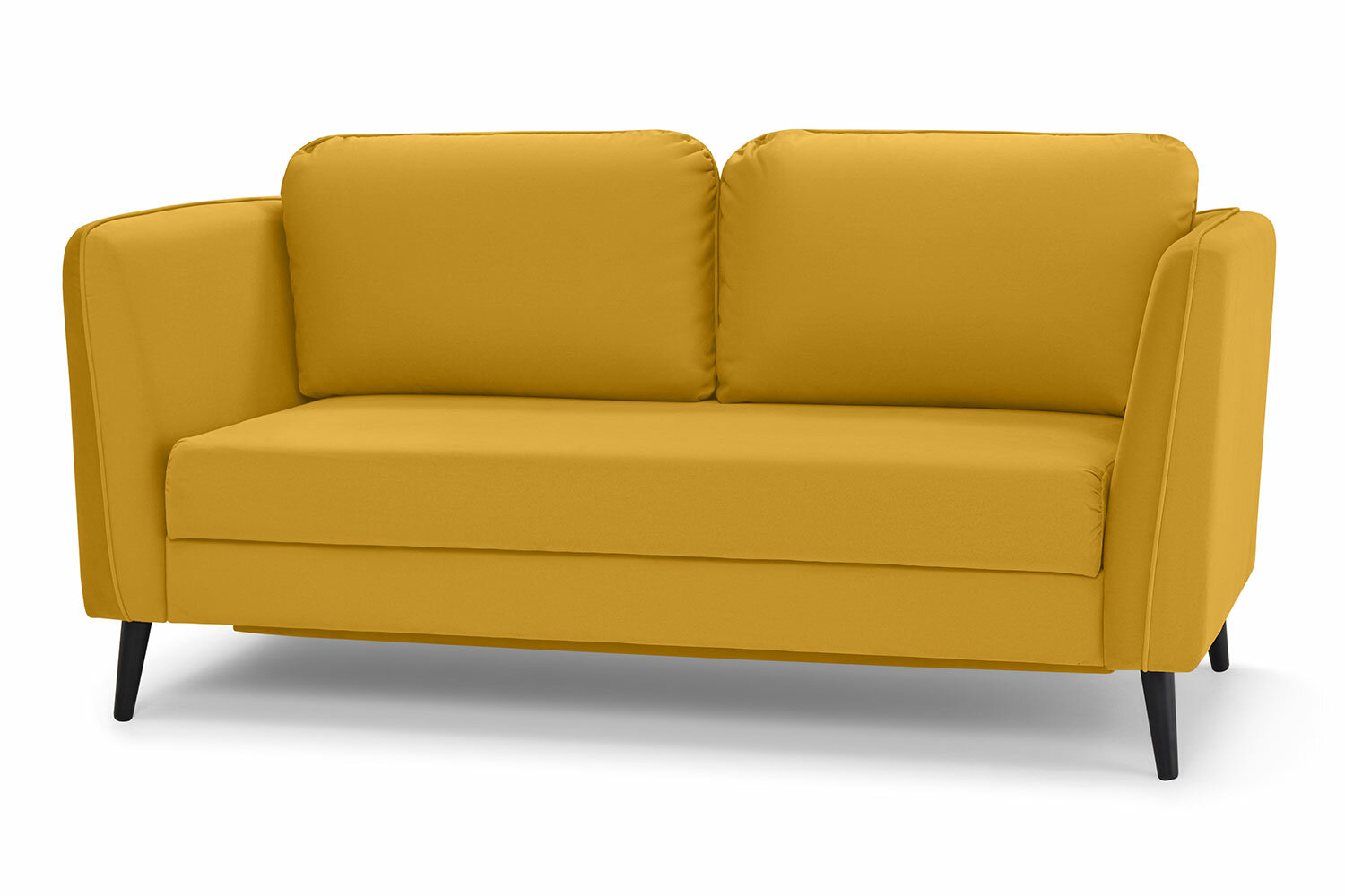 Диван-кровать SCANDICA Аликанте мини, 178х90х101 см, обивка велюр, цвет горчичный