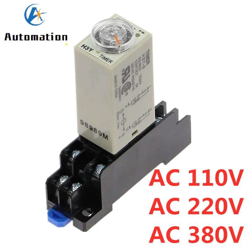 Реле времени таймера H3Y-2 Voltage AC 110V, 0 - 30 Seconds