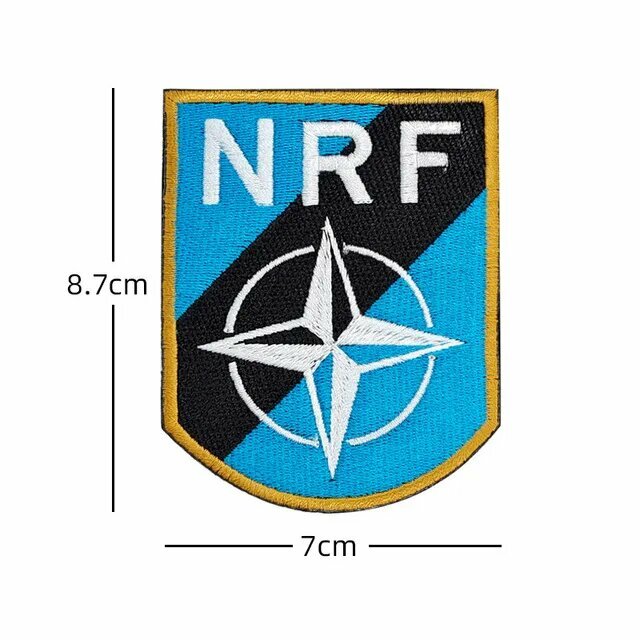 Нашивка НРФ NATO, 7x8.7 см, цвет 4