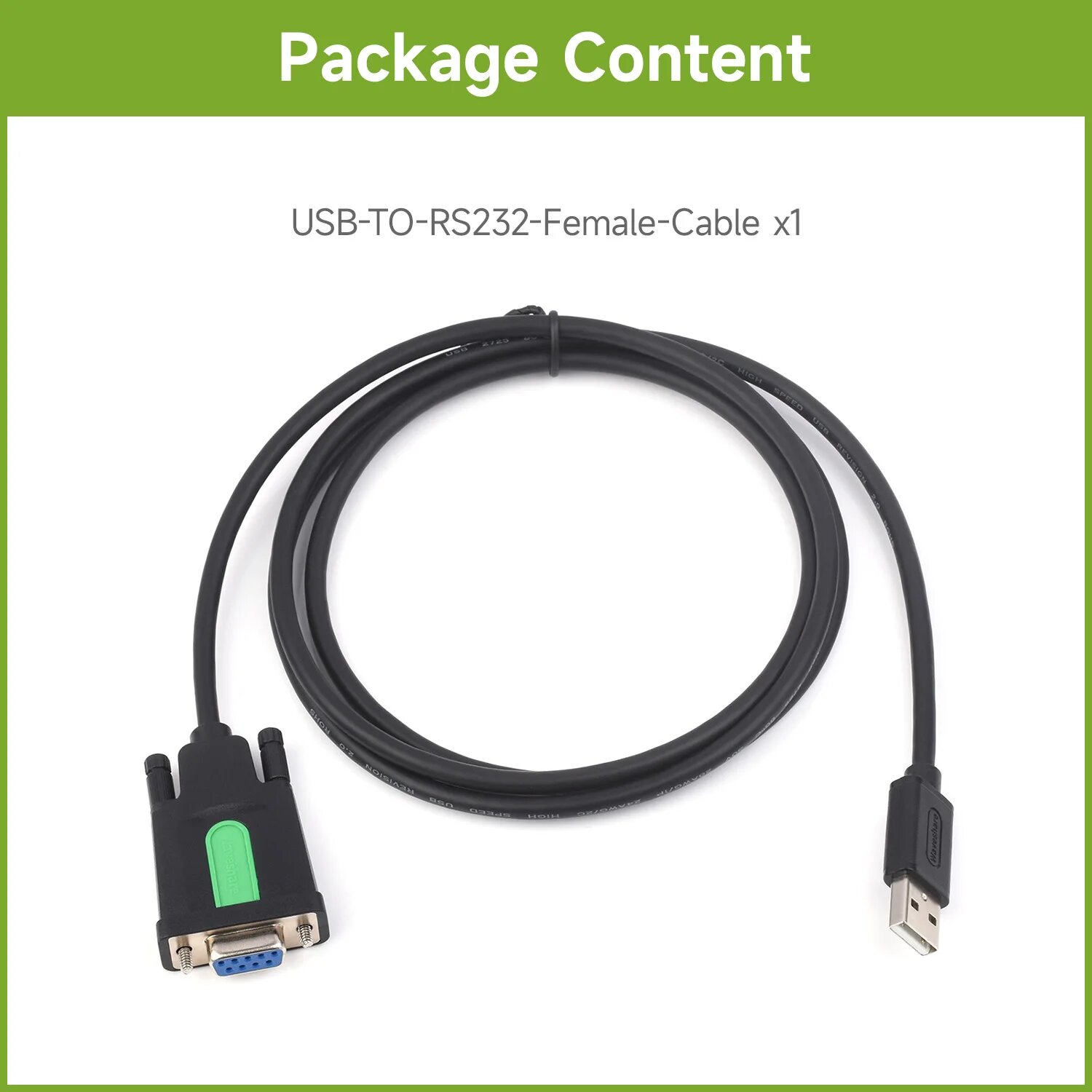 Waveshare USB-RS232 Адаптер кабель FT232RL 1.5 м Female Port