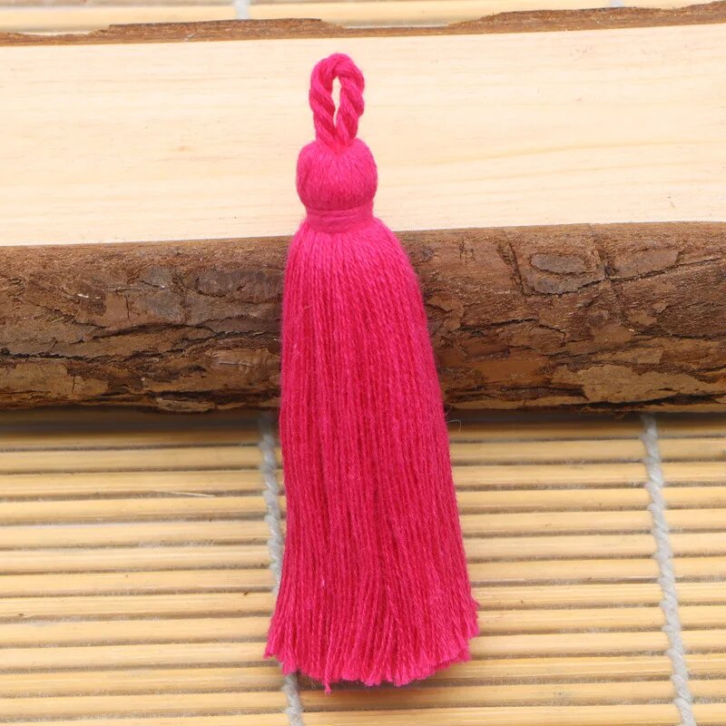 Розовые кисточки декоративные 10 шт, цвет 15 Rose Red