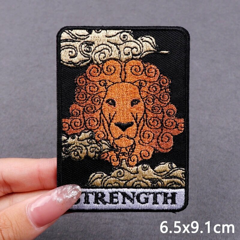 Термоклеевые нашивки Таро с животными pulaqi Черный, PE8732CT