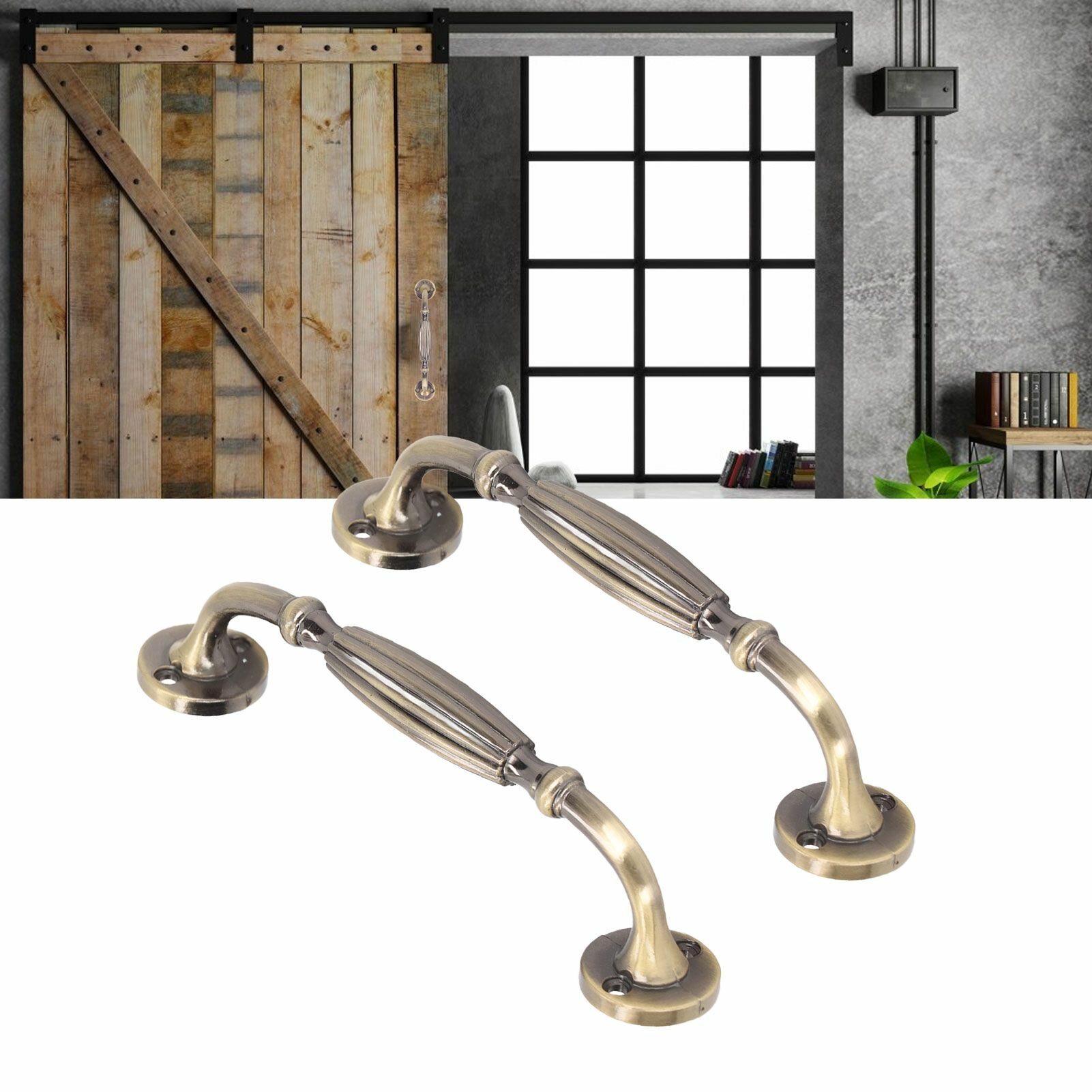 Антикварные бронзовые дверные ручки