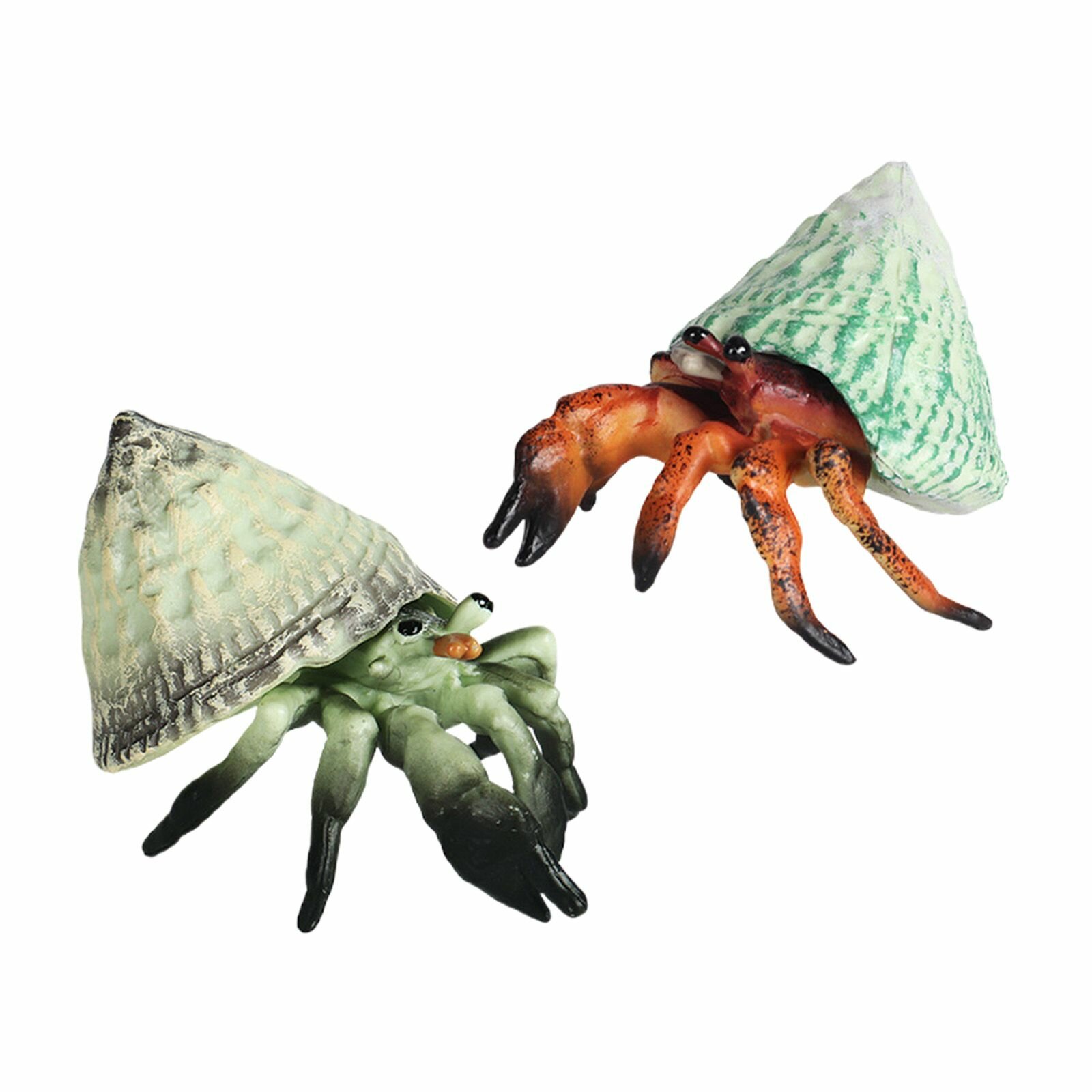 Имитация морских животных Наутилус/фигурка краба-отшельника, мягкая пластиковая модель, интерактивный обучающий реквизит, автомобильный декор