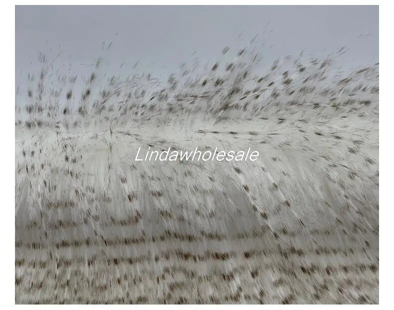 Имитационный мех из полиэстера ZHONGYIJIATIMELY 160x45cm, белый