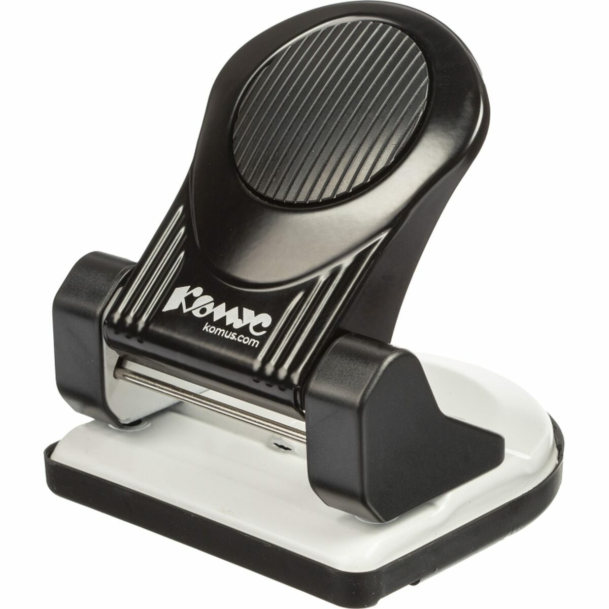 Дырокол Комус MPBK30, до 30 листов, металл, с линейкой и блокиратором, черный (1271913), 30шт.