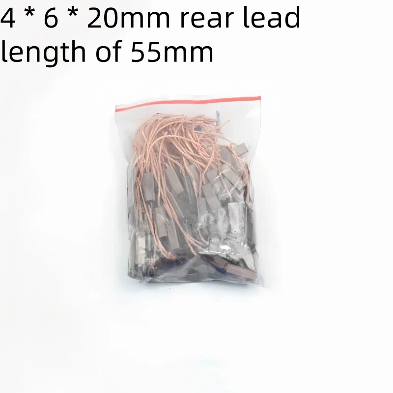 100 шт. для BMW VW Audi Ford Volvo Valeo Bosch высокая медь 4*6*16 мм 4*6*20 мм автомобильный генератор угольная щетка комплекты автоматического регулятора 4x6x20mm