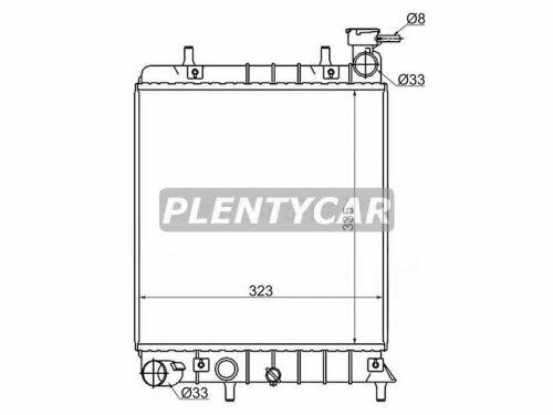 Радиатор hyundai accent 99-12 / тагаз accent 99-12 Sat SGHY0002MTR