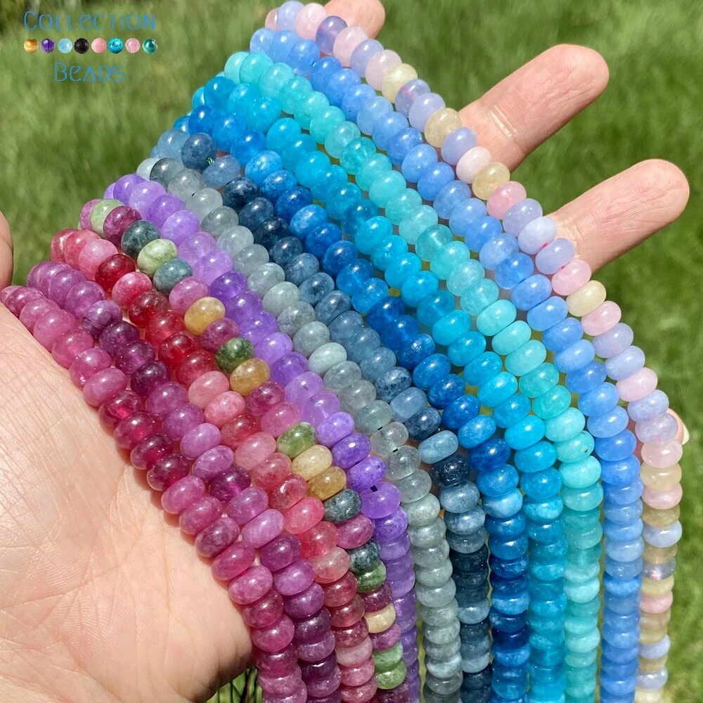Бусины Amazonite 5x8 мм — фото 1