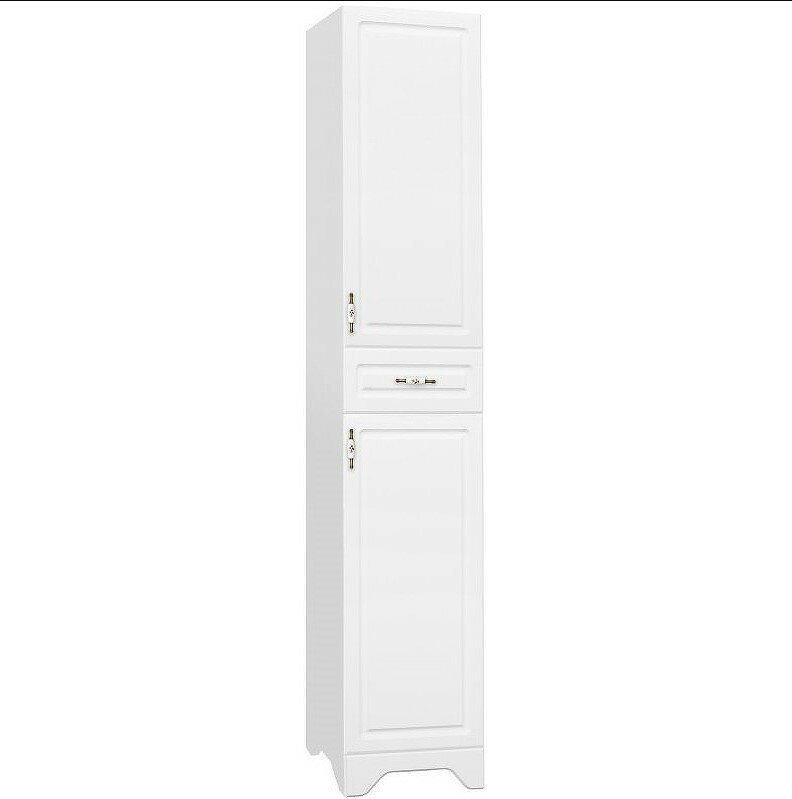 Шкаф пенал Style Line Олеандр 2 Люкс 36 ЛС-00000210 Белый