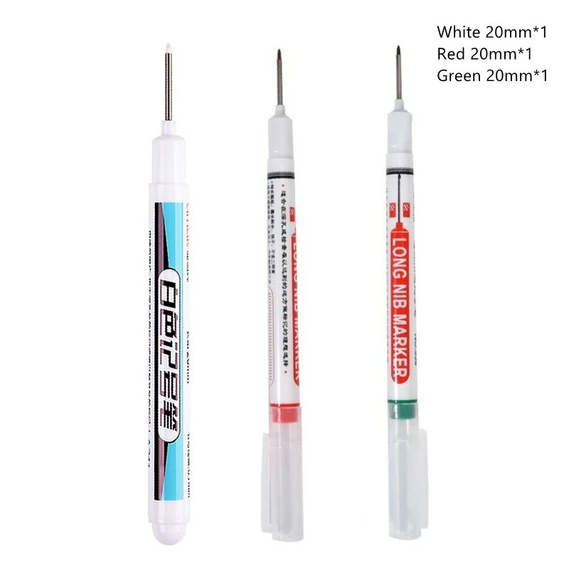 Hopk белые маркеры для металла Белый, white red green 20mm