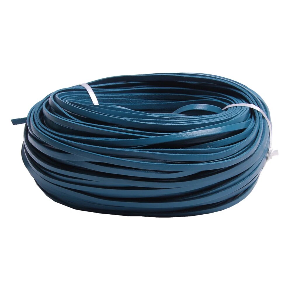Кожаный шнур для бижутерии REGELIN 2 м 3-10 мм Синий, 8mm, blue