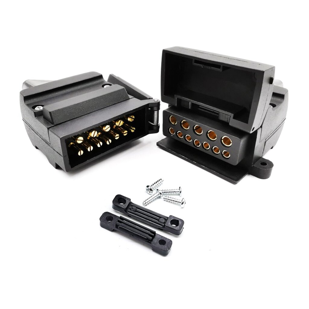 12Pin Плоская Розетка Для Прицепа 12V 12Pin Австралийская Розетка Для Прицепа Мужской Женский Разъем Адаптера Плоская Розетка Для Прицепа