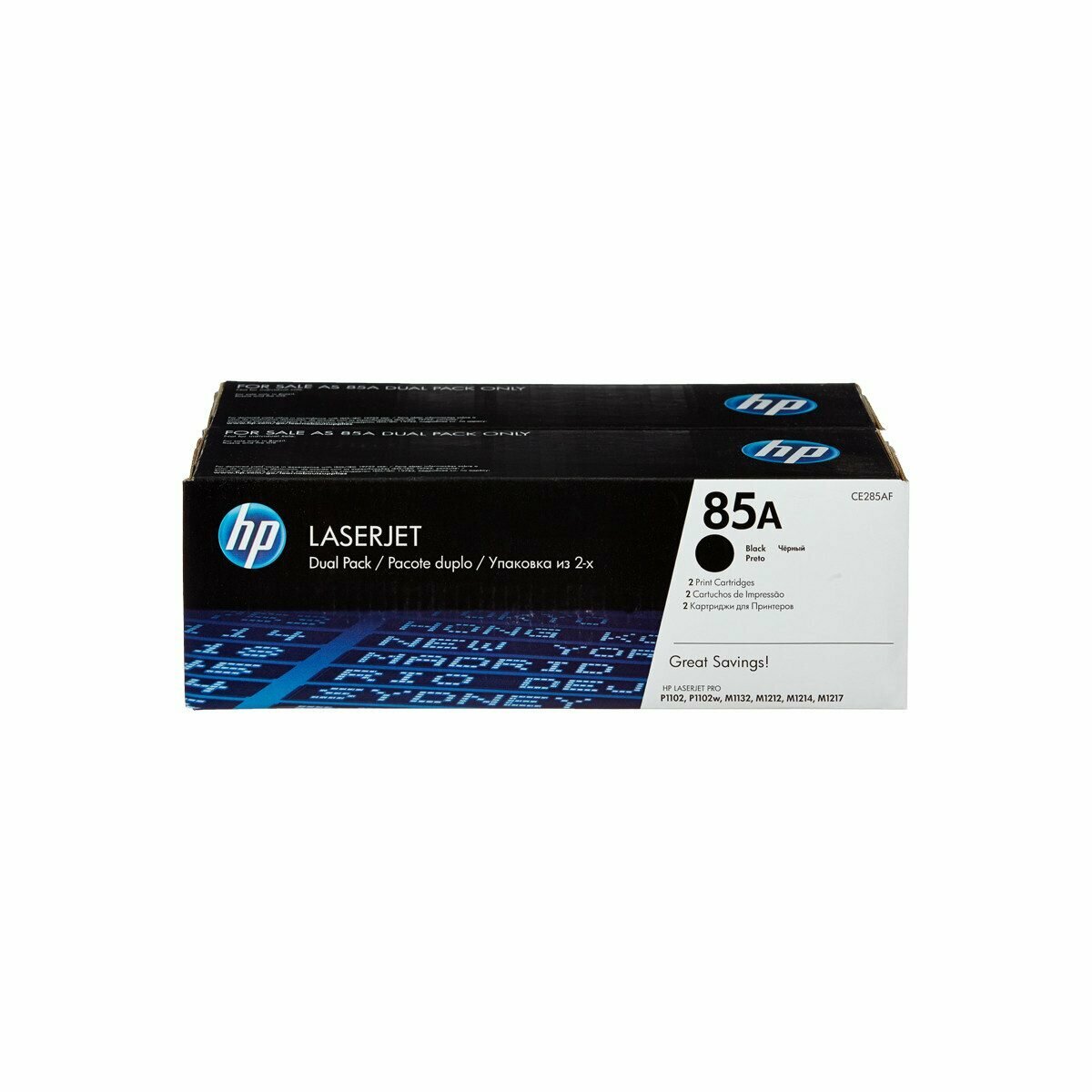 Картридж оригинальный HP 85A CE285AF (2x1600 страниц) черный