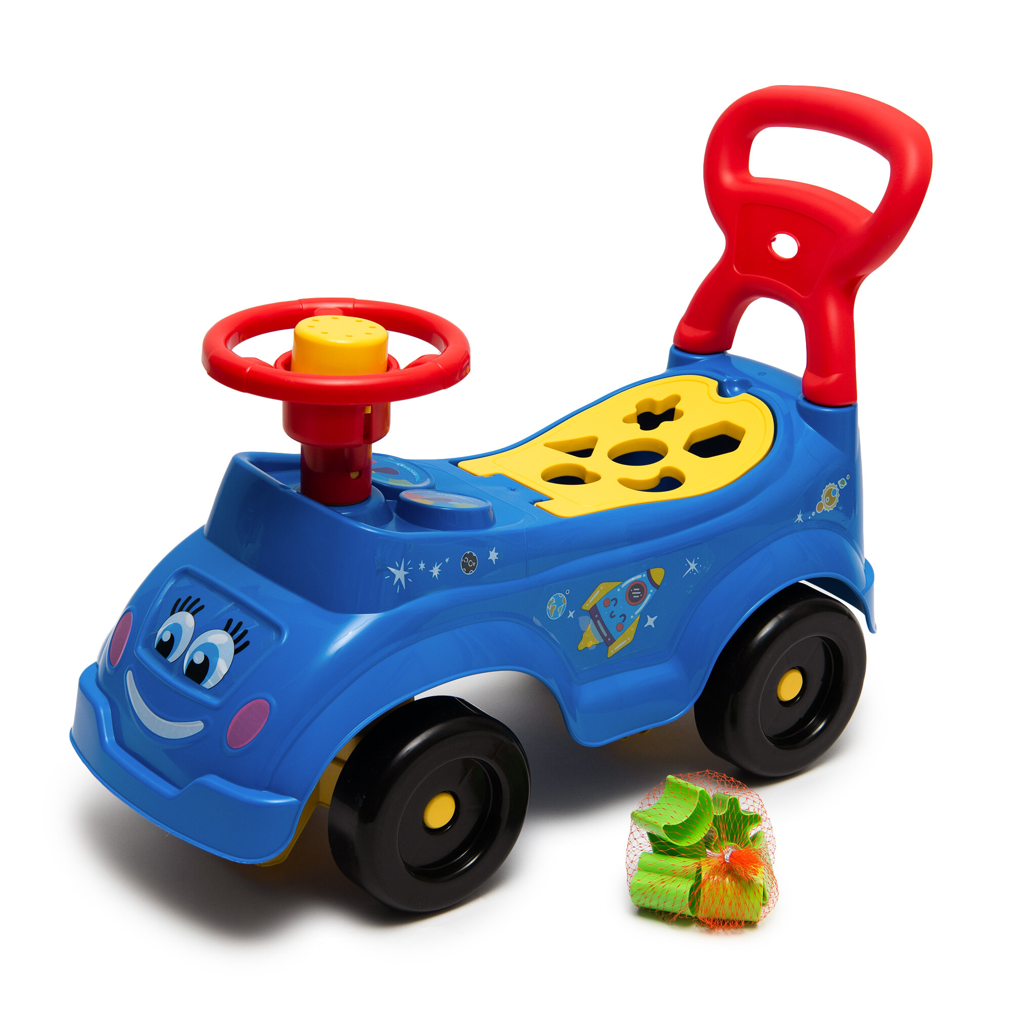 Каталка ZEBRA синяя