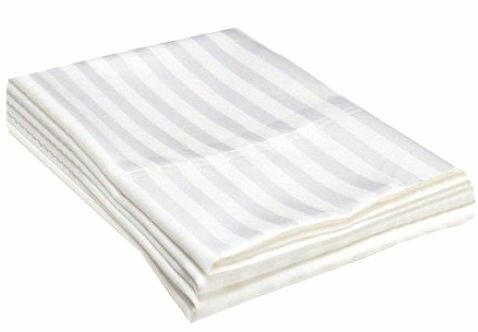 Пододеяльник из страйп микрофибры 150 х 200 - М - 85 - Белый 1х1