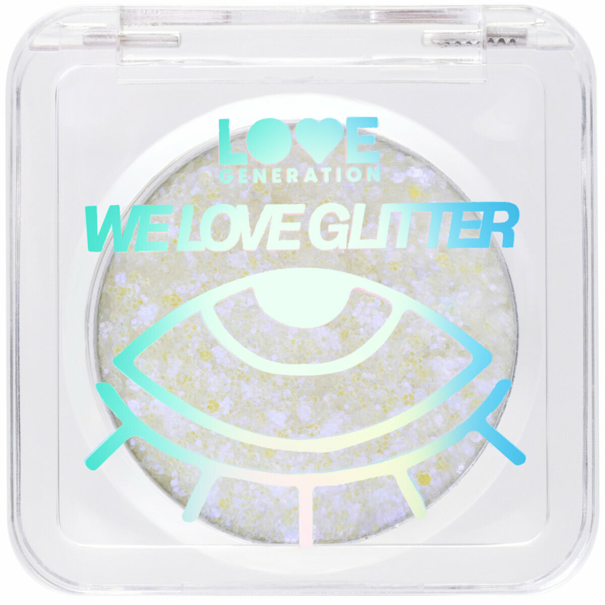 Глиттер для лица Love Generation We love glitter, тон 04 серебристо-фиолетовый, 1,8 г