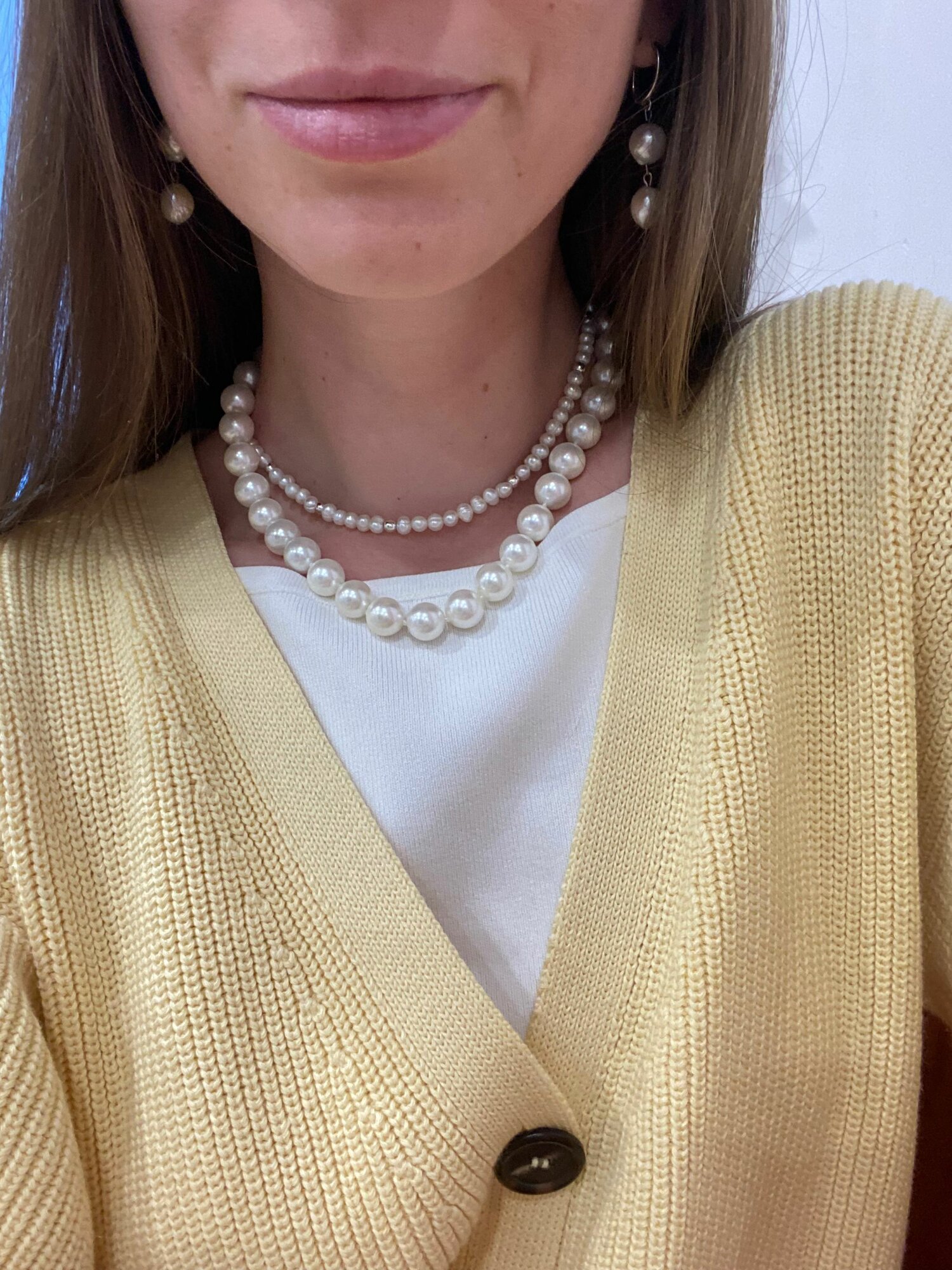 Колье, жемчуг имитация