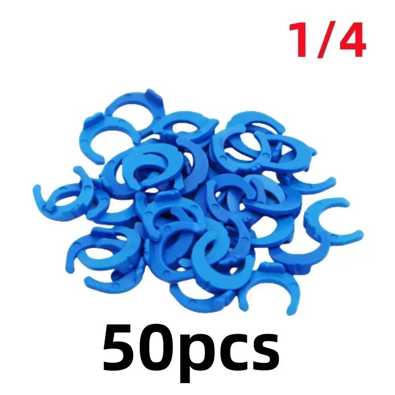 Фитинги для воды 1/4", синий, 50 шт