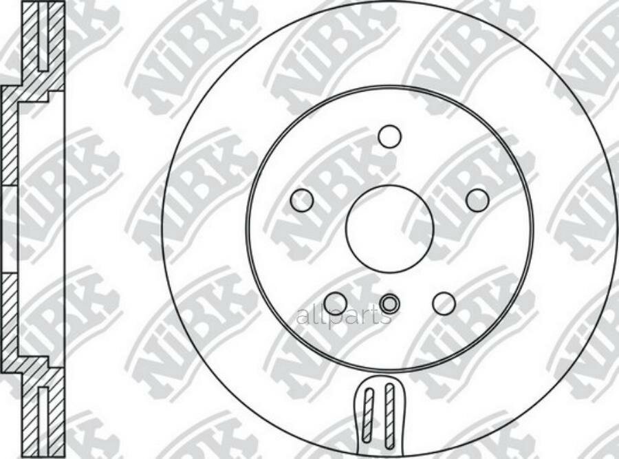 NIBK RN1428 Диск тормозной INFINITI FX/Q70/QX70 передний вент. D 354мм.