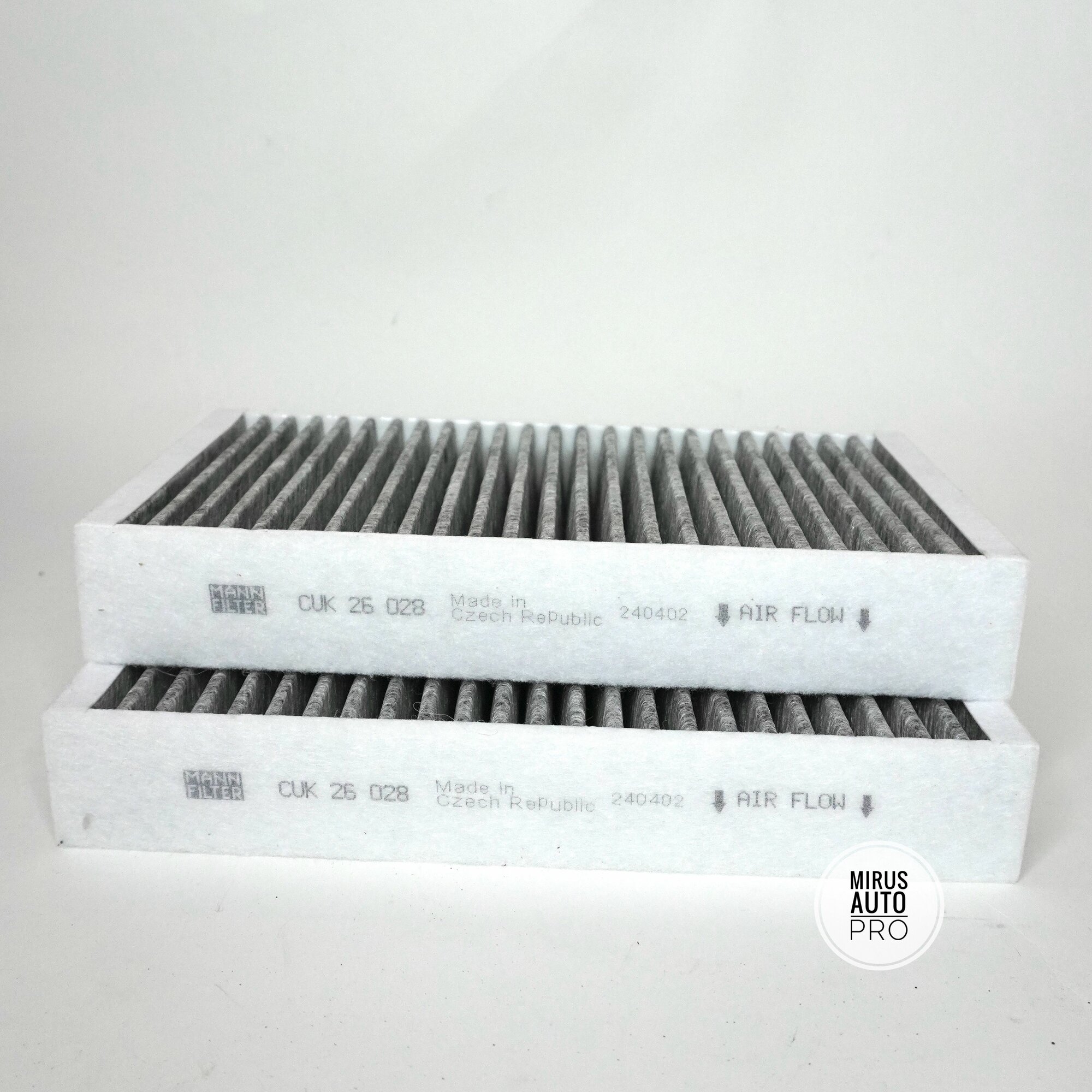 Фильтр салона MANN-FILTER A1668300318, угольный, для внедорожников и легковых авто, 2 шт.