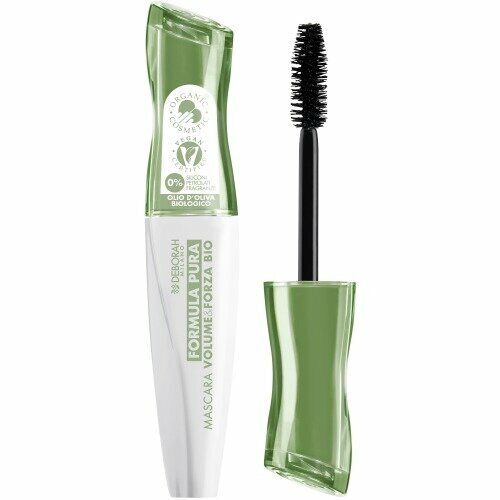 Тушь Deborah для ресниц объем и сила Formula Pura Mascara Volume&Forza Bio, тон черный, 12 мл