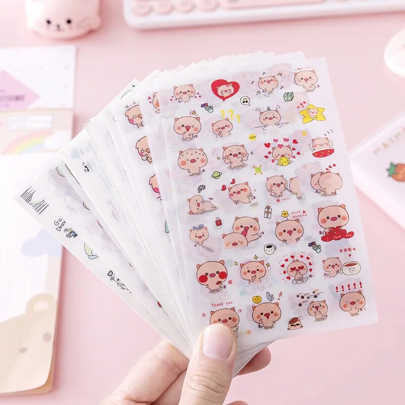 Корейские прозрачные наклейки 2