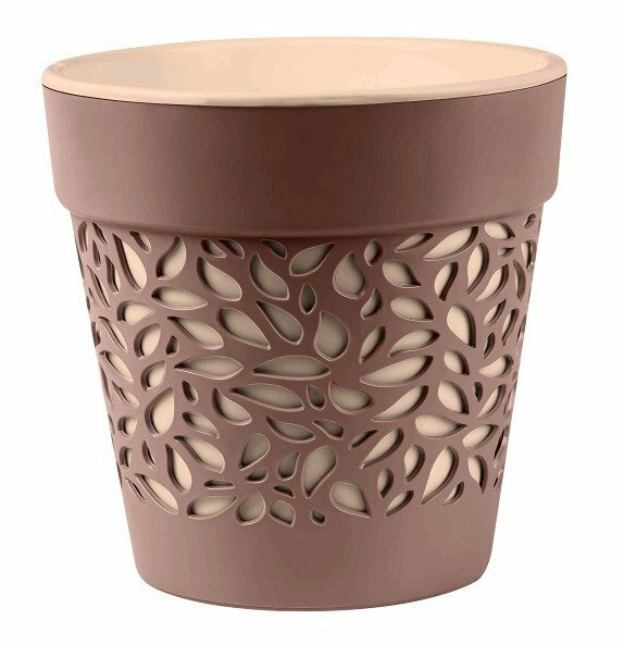 Кашпо "Блоссом" (8,3л) Цв. Мокачино/Пудра