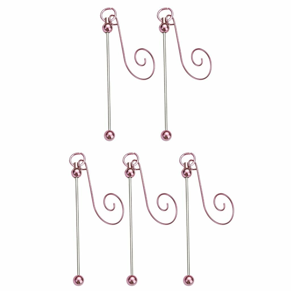 5 DIY крючков для бисера - розовые