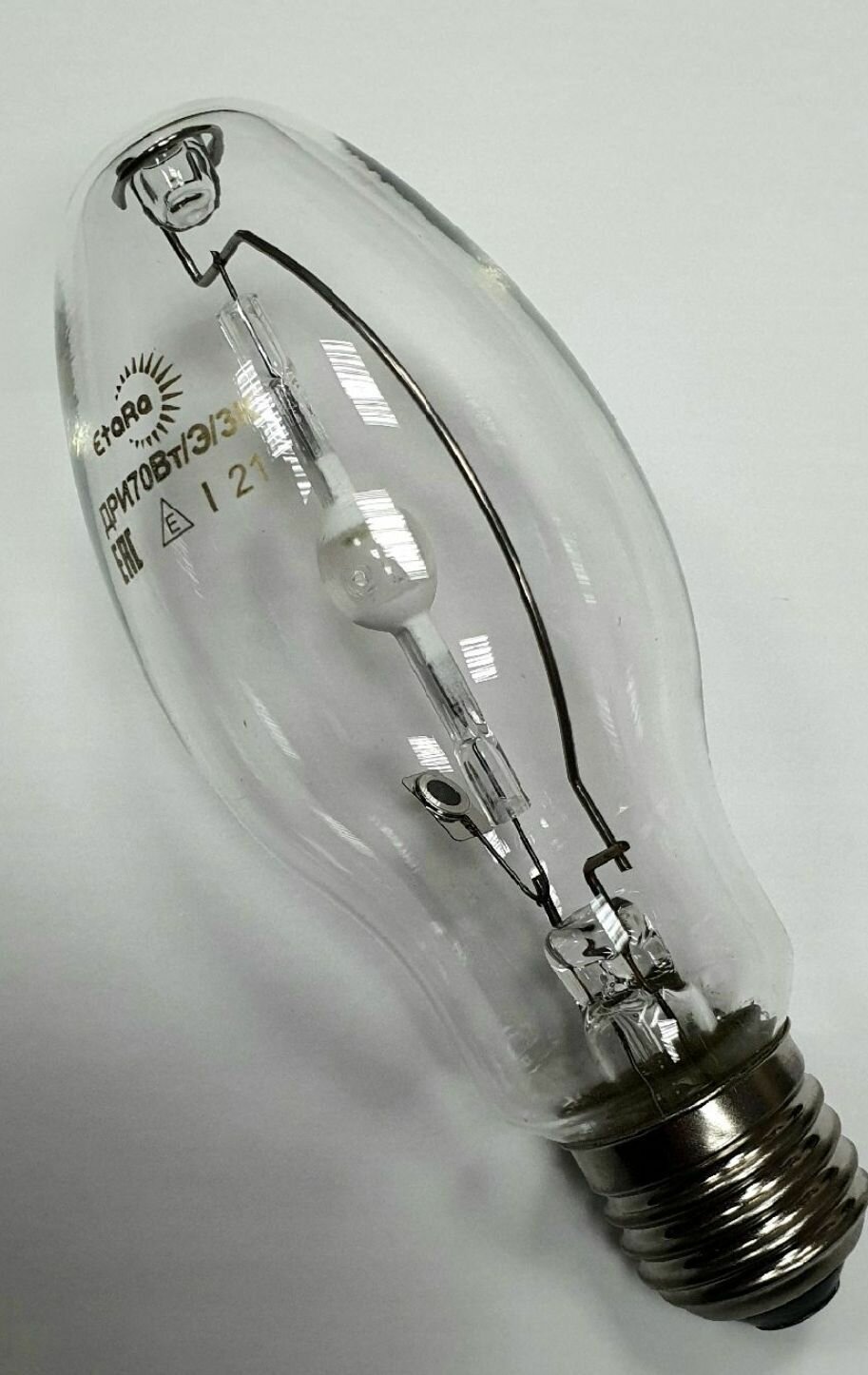 Лампа металлогалогенная высокого давления E27 3200К ДРИ 70Вт/Э/ЗК