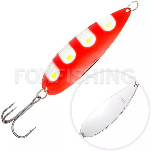 Блесна колеблющаяся Kuusamo Hauki 80/22 8см. 20гр. R/Ye/S-S