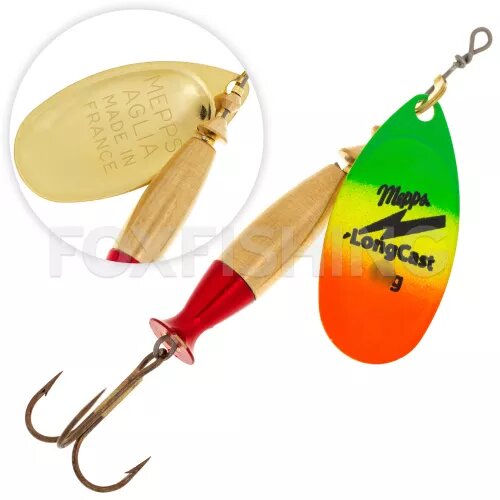 Блесна вращающиеся Mepps Aglia Long Cast №4 17гр. #Tiger