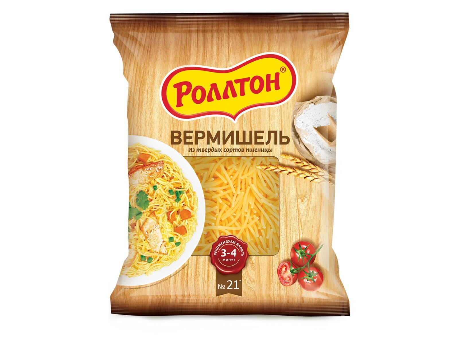 Макароны вермишель Роллтон высший сорт, 400г