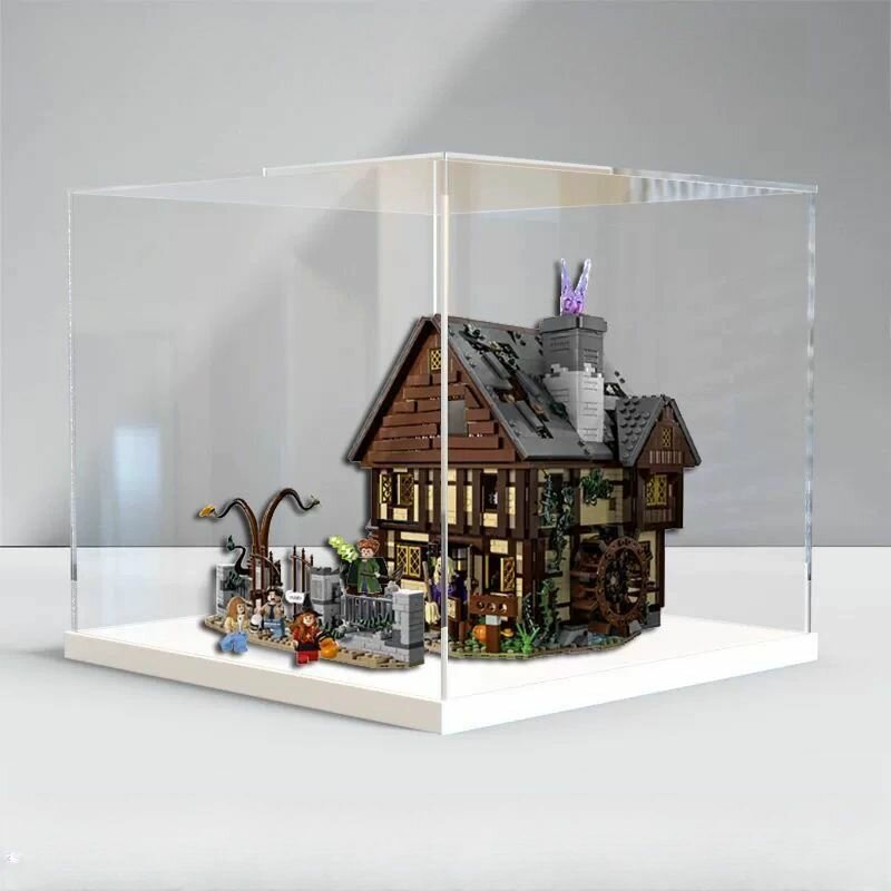 Ящик для хранения, акрилик, 40 см x 40 см, прозрачный, белый