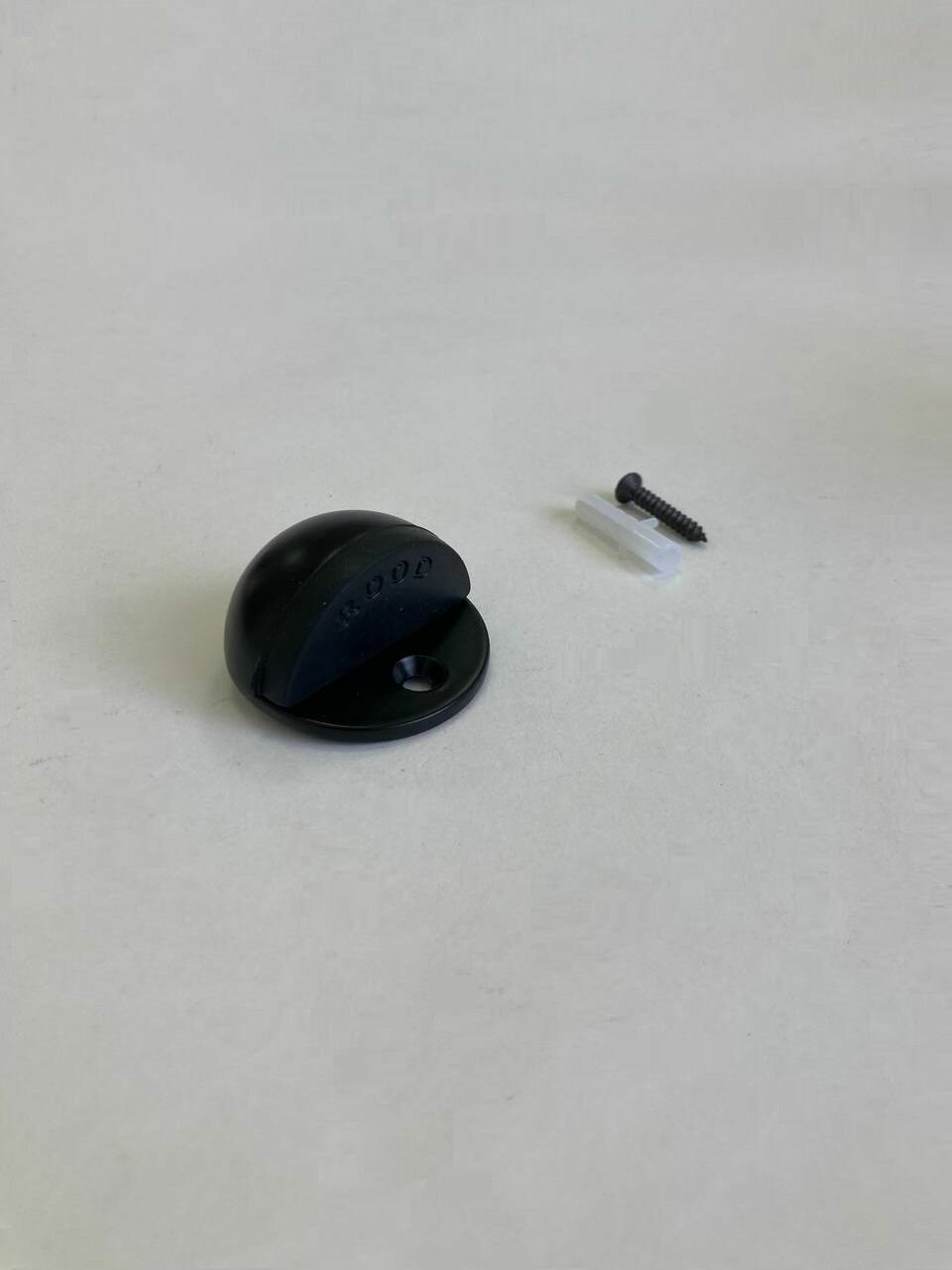 Упор дверной напольный S-Locked 3054-BL чёрный матовый с монтажным комплектом