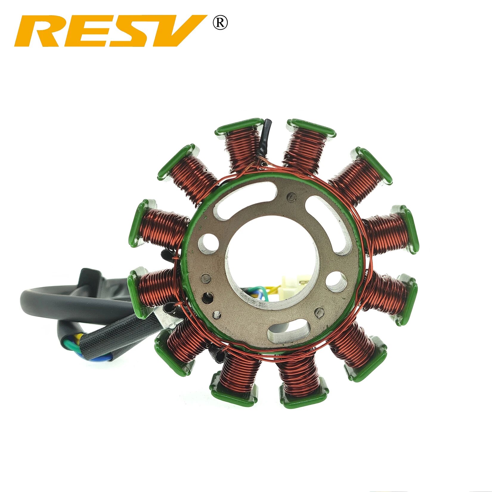 RESV 12 Полюс катушки для GY6 125 150 Полный 3-фазный генератор статора катушки зажигания постоянного тока