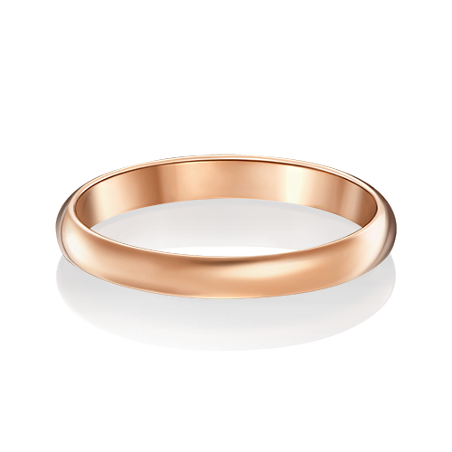 Кольцо, красное золото, 585 проба