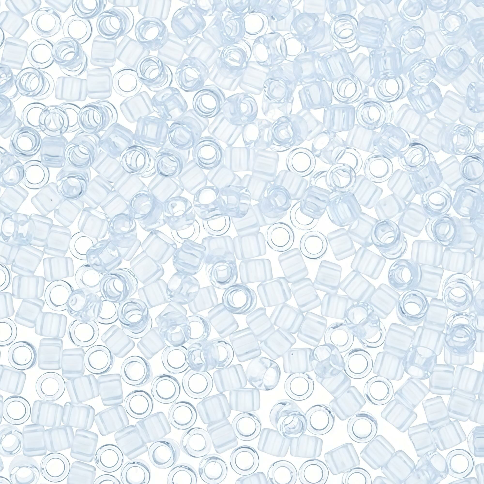 Бисер TOHO цилиндрический, размер 11/0, цвет #1 (Прозрачный, хрусталь), 5 грамм