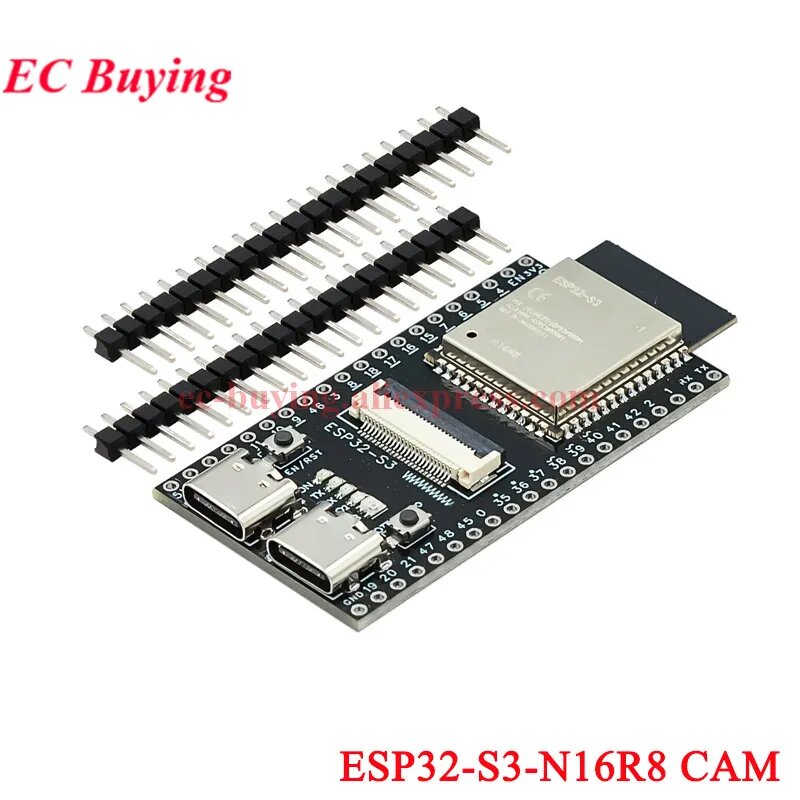 Модуль ESP32-S3 с адаптерами расширения EC Buying ESP32-S3-N16R8 CAM