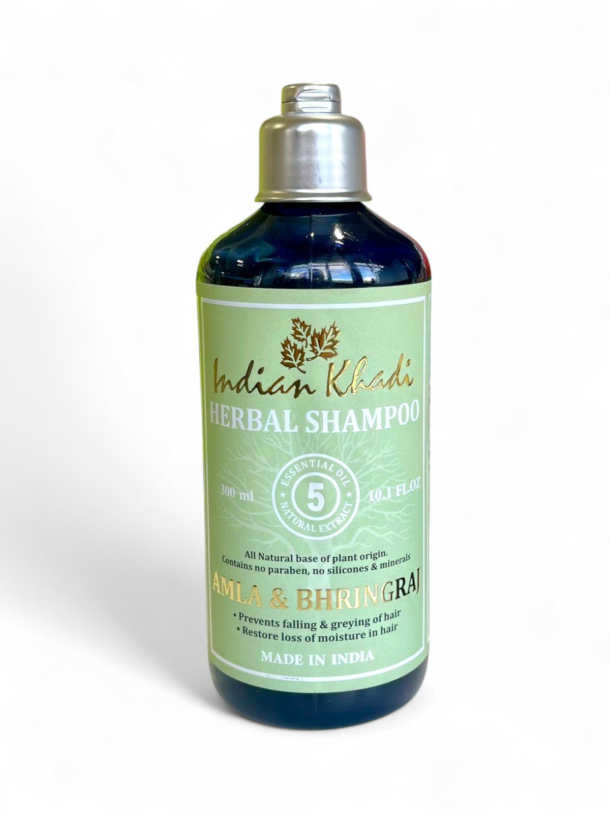 Herbal Shampoo AMLA & BHRINGRAJ, Indian Khadi (Травяной Шампунь амла И бринградж, Ультра питание, Индиан Кхади), 300 мл.