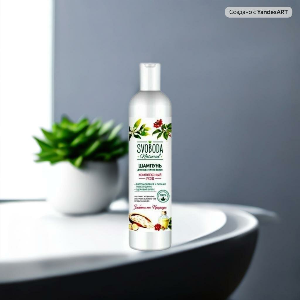 Шампунь для всех типов волос Svoboda, комплексный уход, 430 мл
