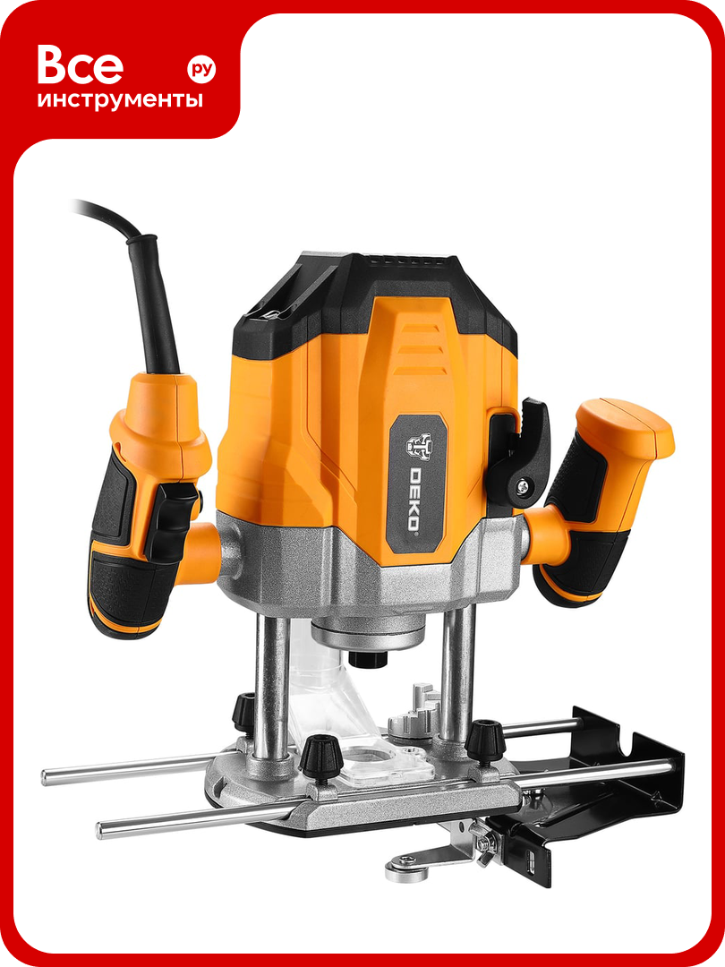 Фрезер DEKO DKR1600E, набор, RBS12, фрез RBS12 (12 предметов) 063-4221, деревянных, обработки кромок и профилей